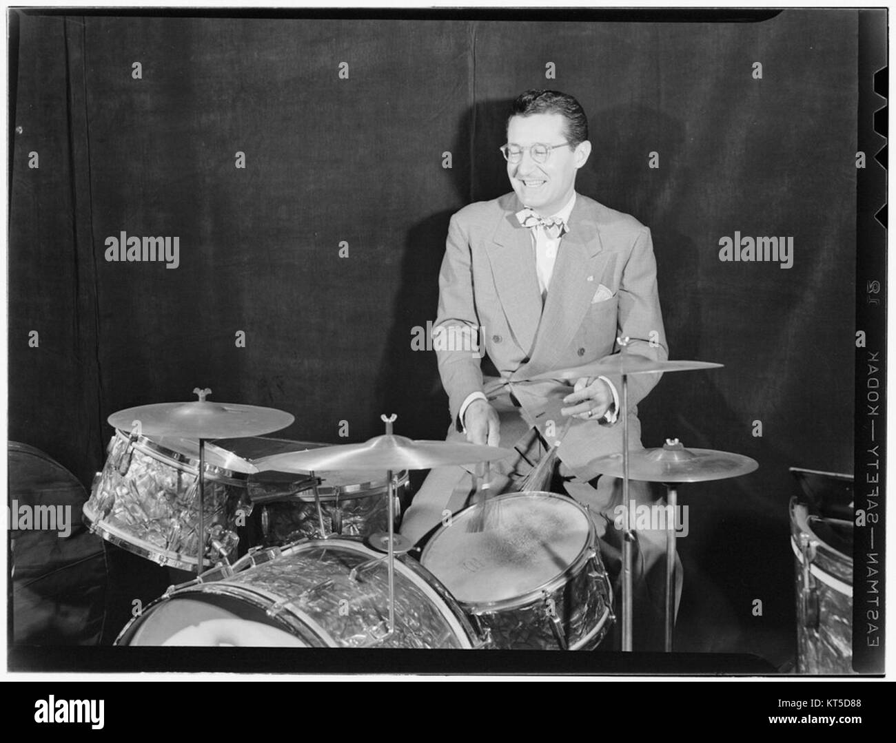 A 1946 photograph of Ray McKinley, a well-known American jazz drummer ...