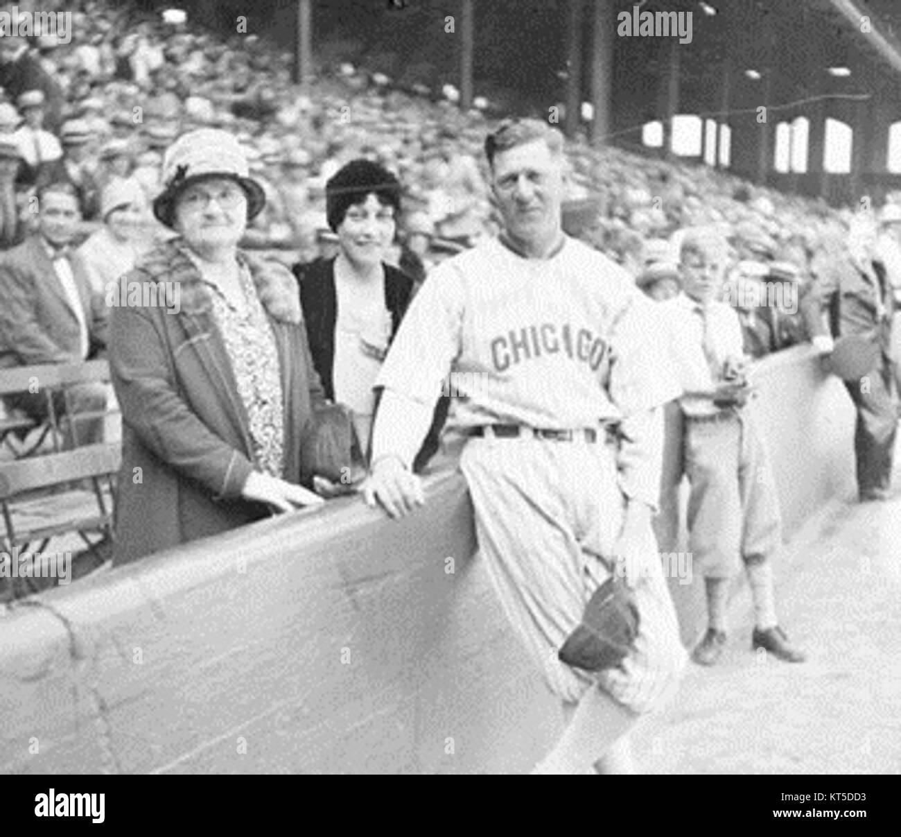 The photograph captures Red Faber, a prominent baseball pitcher, with ...