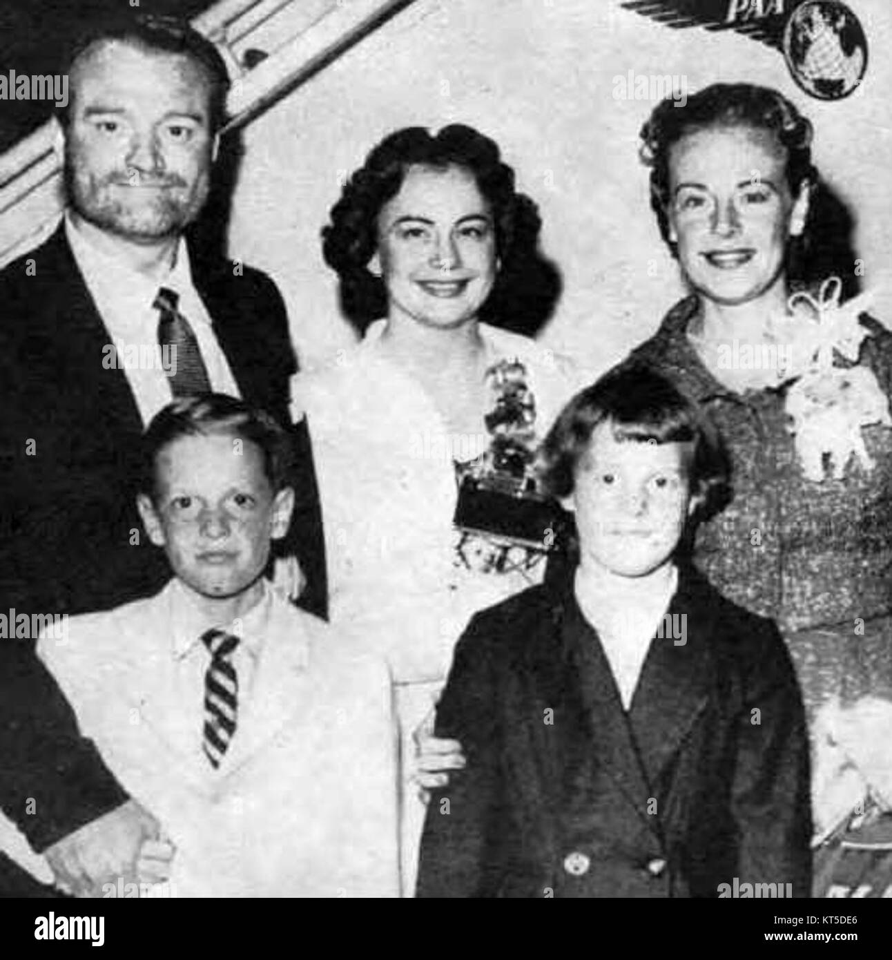 A photograph of comedian Red Skelton and his family from around 1957 ...
