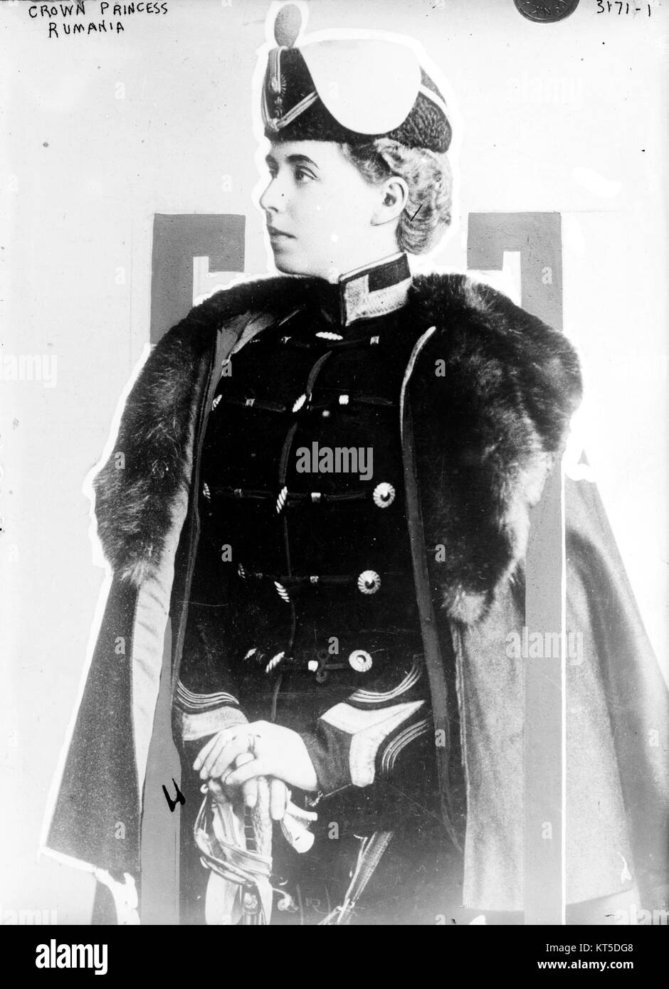 Regina Maria in Uniforma is a historical photograph of Queen Marie of ...