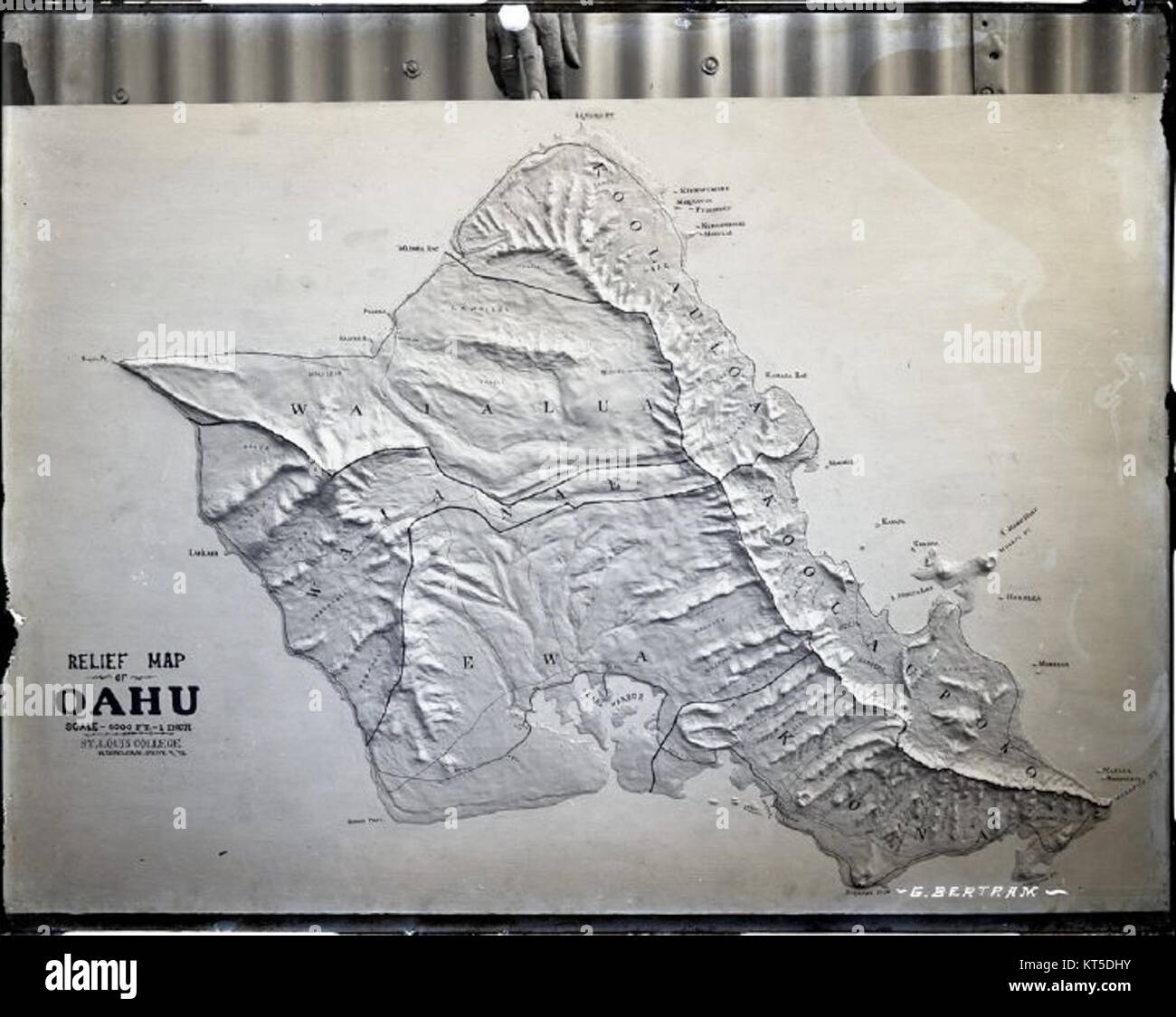 Oahu map hi-res stock photography and images - Alamy