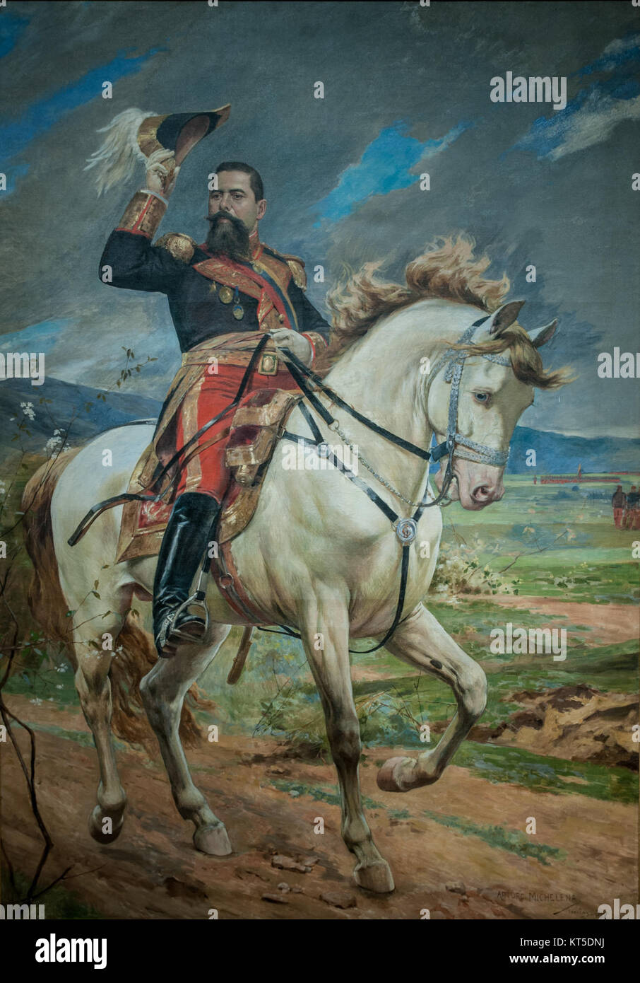 The equestrian portrait of General Joaquin Crespo, painted by Arturo ...
