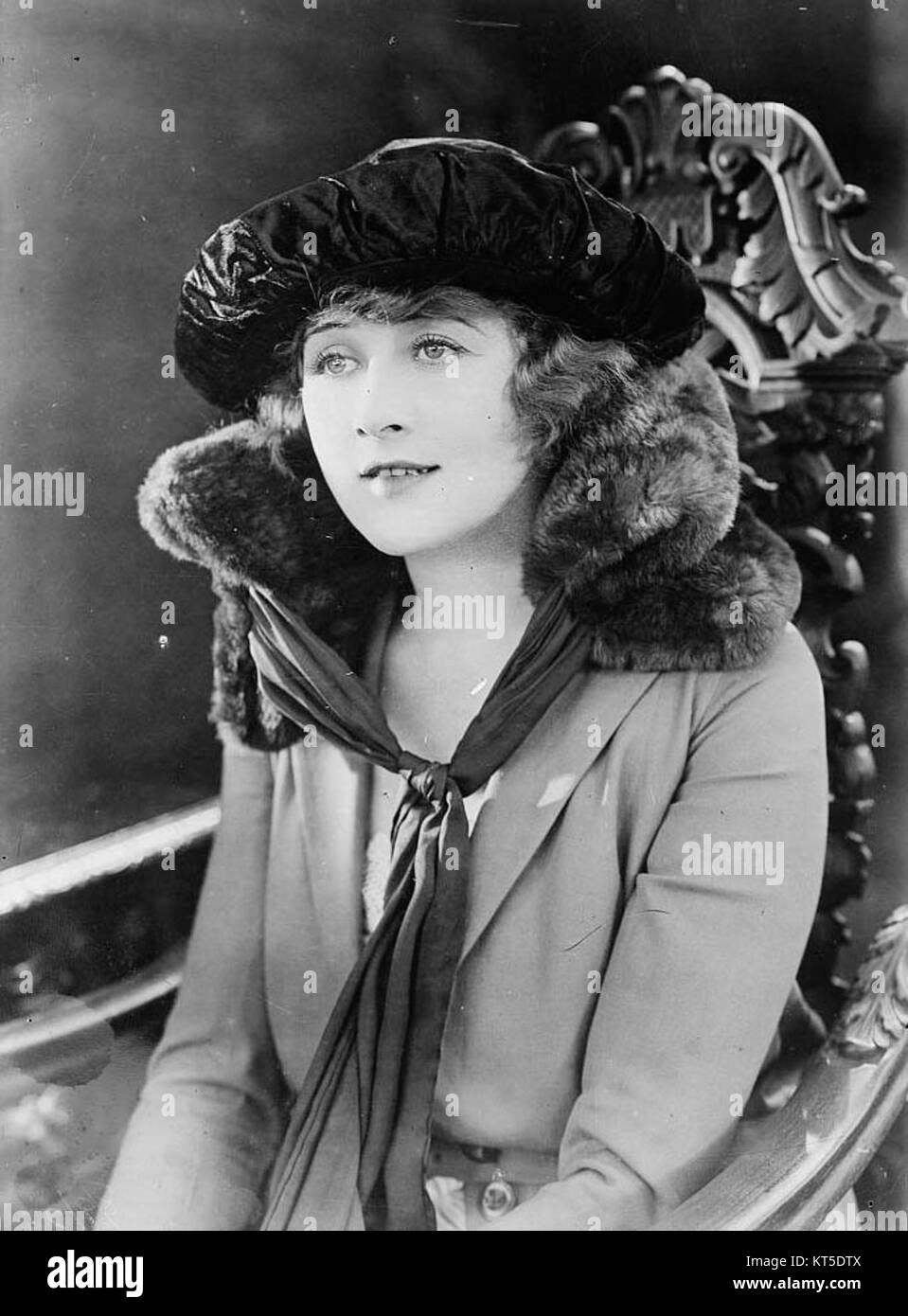 A portrait of actress Anna Q. Nilsson, a Swedish-American silent film ...