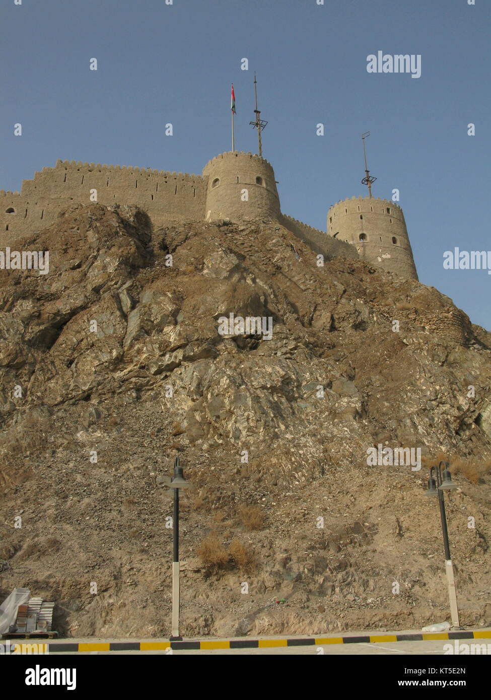 Mud forts, Muscat, Oman Stock Photo - Alamy