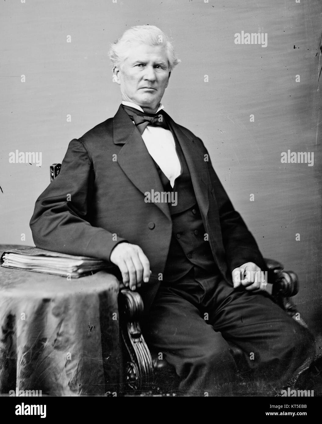 This historical portrait features Robert E. Withers, a prominent figure ...