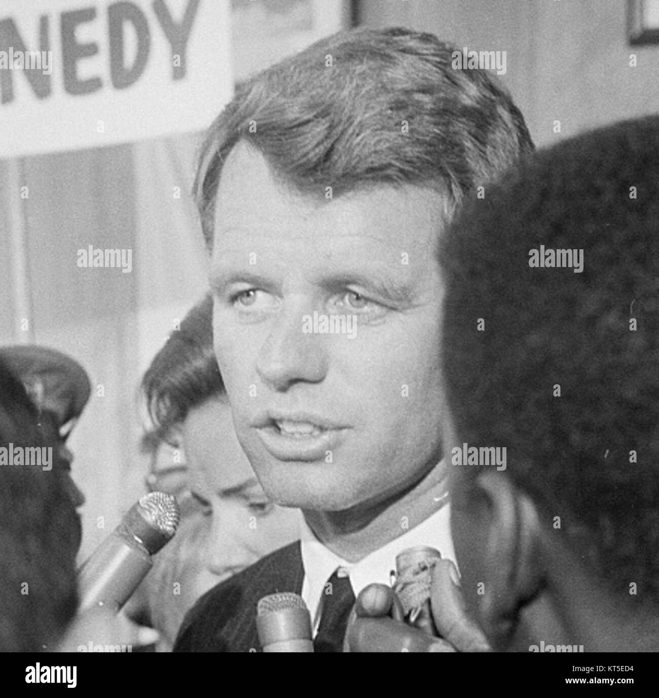 This photograph captures Robert Kennedy at the 1964 Democratic National ...