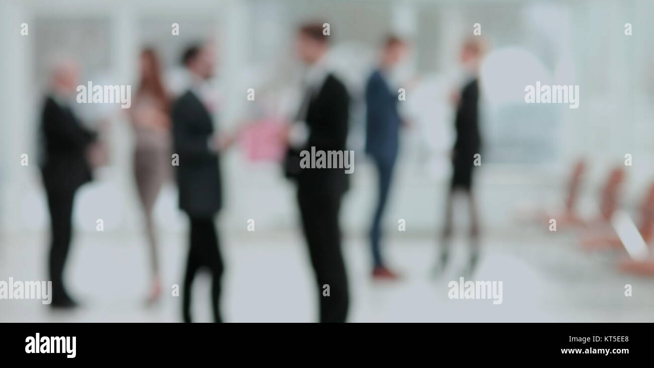 Blurred abstract background of business discussion people group Stock ...