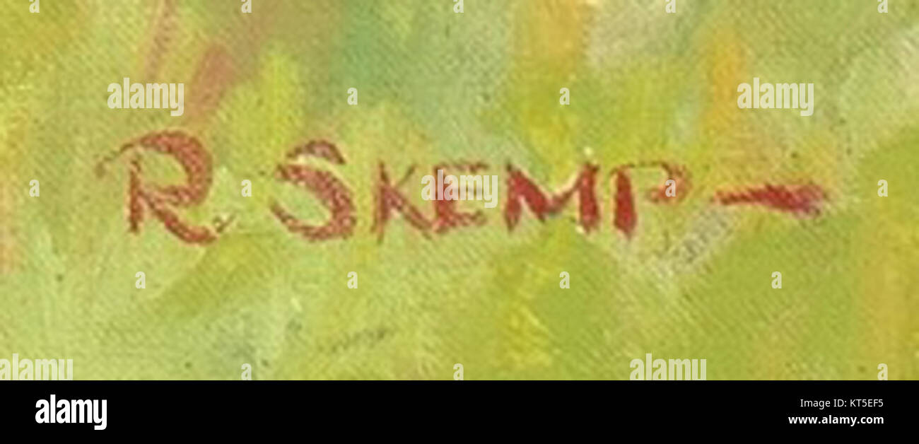 The signature of Robert Skemp, a renowned artist, is an important part ...
