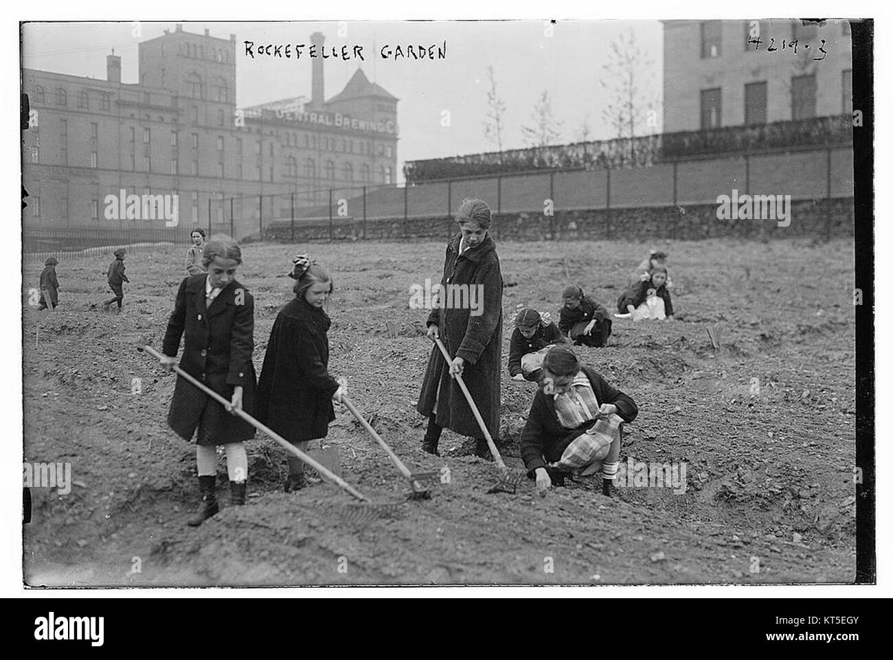An image of the Rockefeller Garden, a well-known landscaped area ...