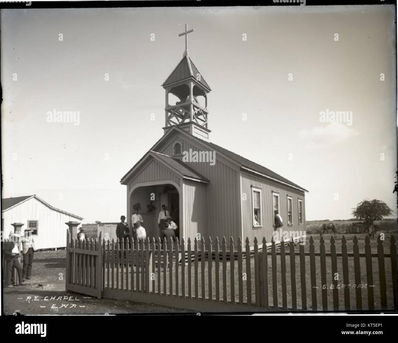 This photograph depicts the Roman Catholic Chapel Ewa, showcasing its ...