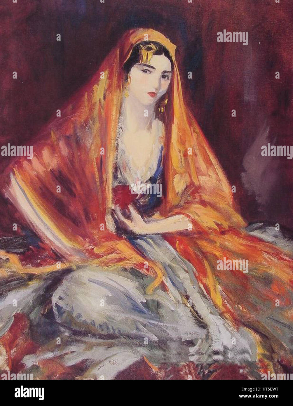 Roshanara, painted by Robert Henri, is a portrait that showcases the ...