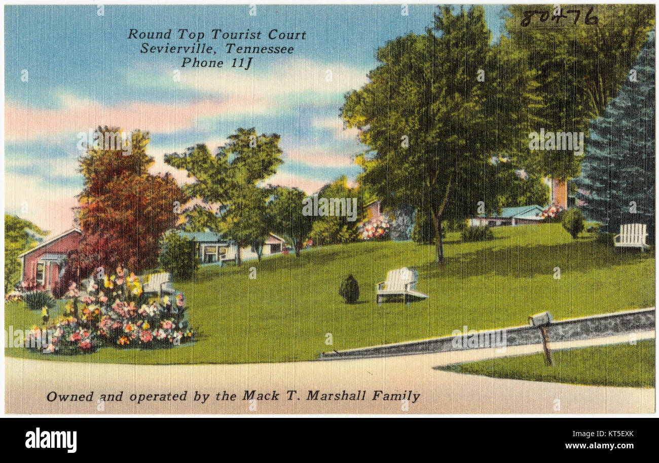 The Round Top Tourist Court in Sevierville, Tennessee, was a popular ...