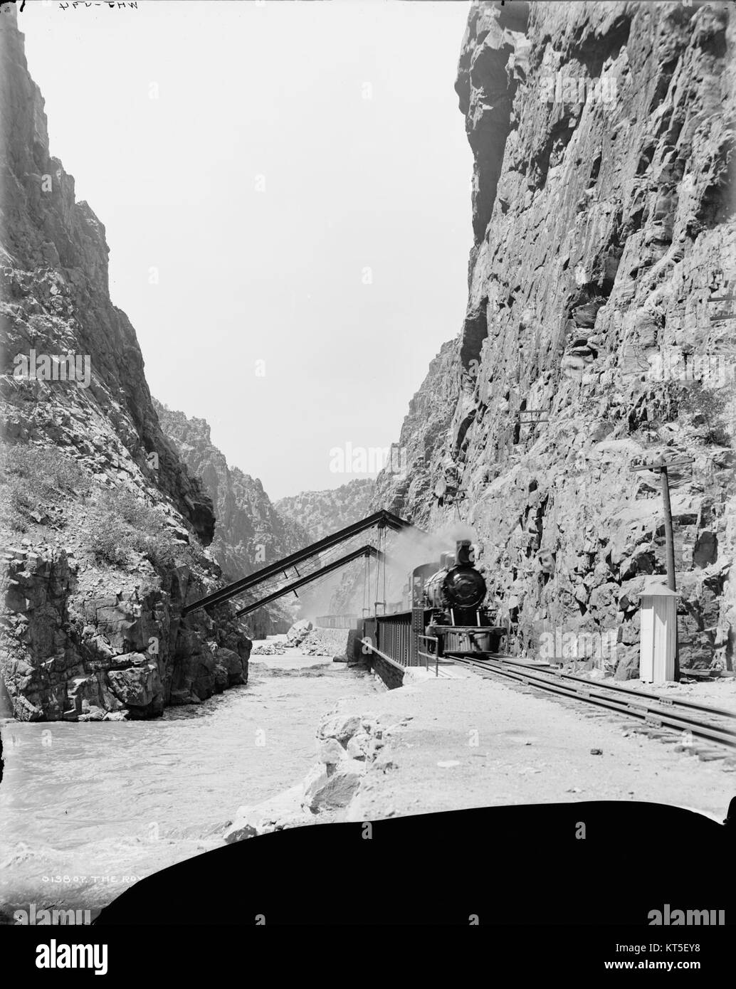 The Royal Gorge, located in Colorado, is a deep canyon carved by the ...