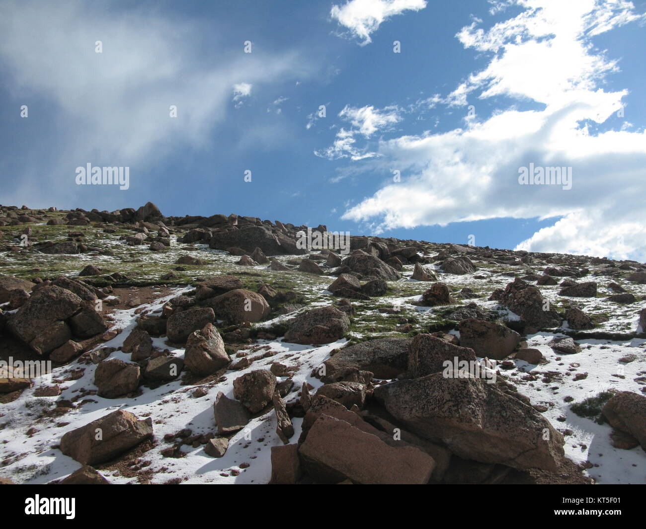 Summit, Pikes Peak, Colorado Stock Photo - Alamy