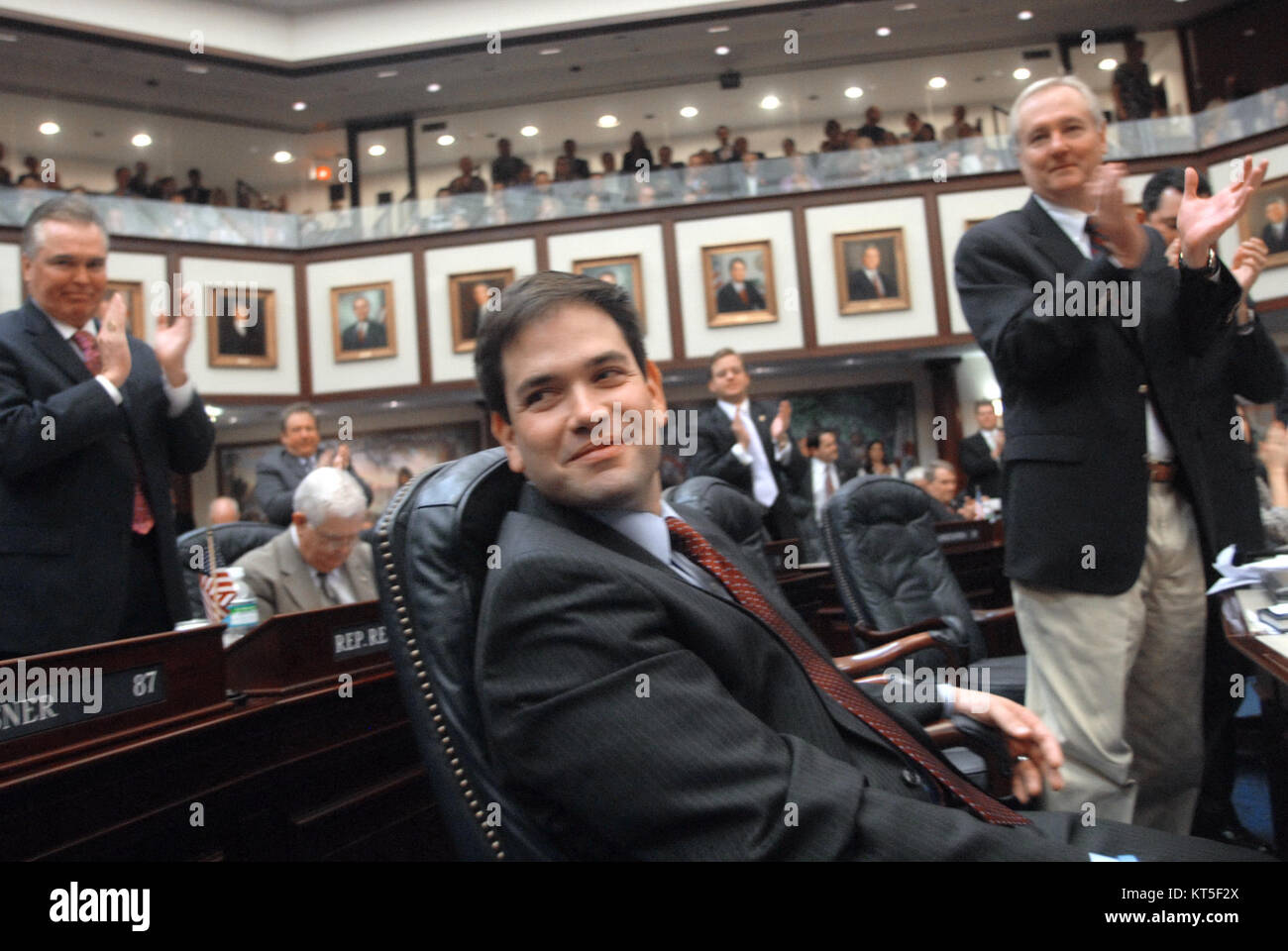 Photograph capturing Marco Rubio's farewell as Florida House Speaker ...