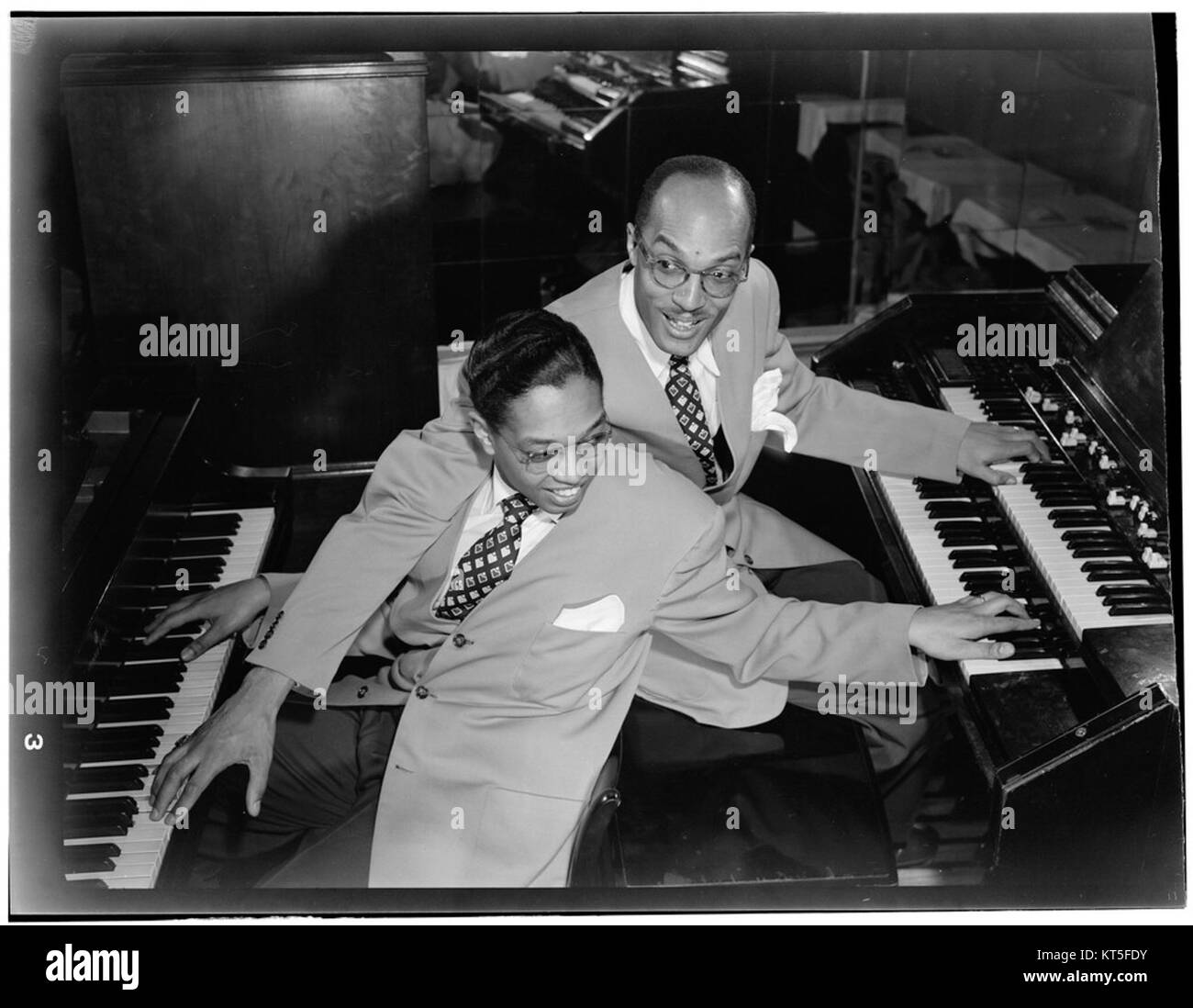 This portrait captures Billy Taylor, an influential jazz pianist, and ...