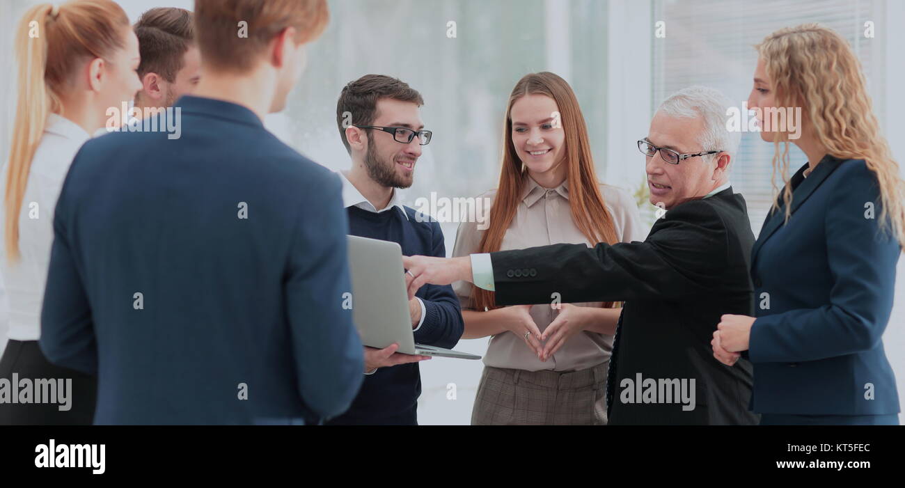 Happy business team planning work together Stock Photo - Alamy