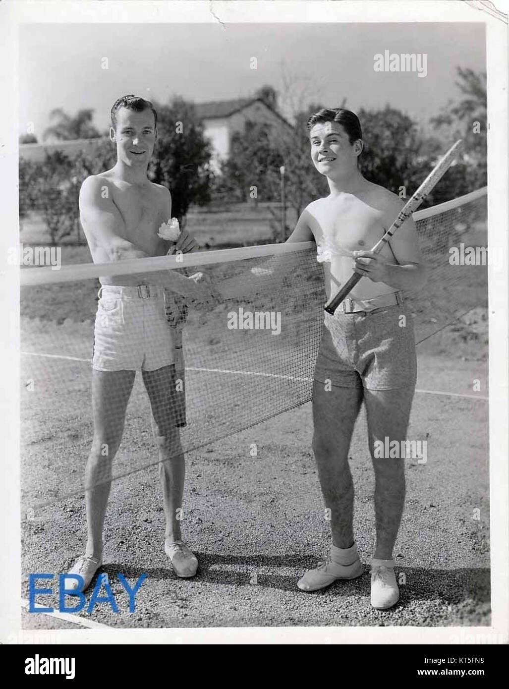 Russell Gleason and Tom Brown are shown in a photograph from 1932 ...