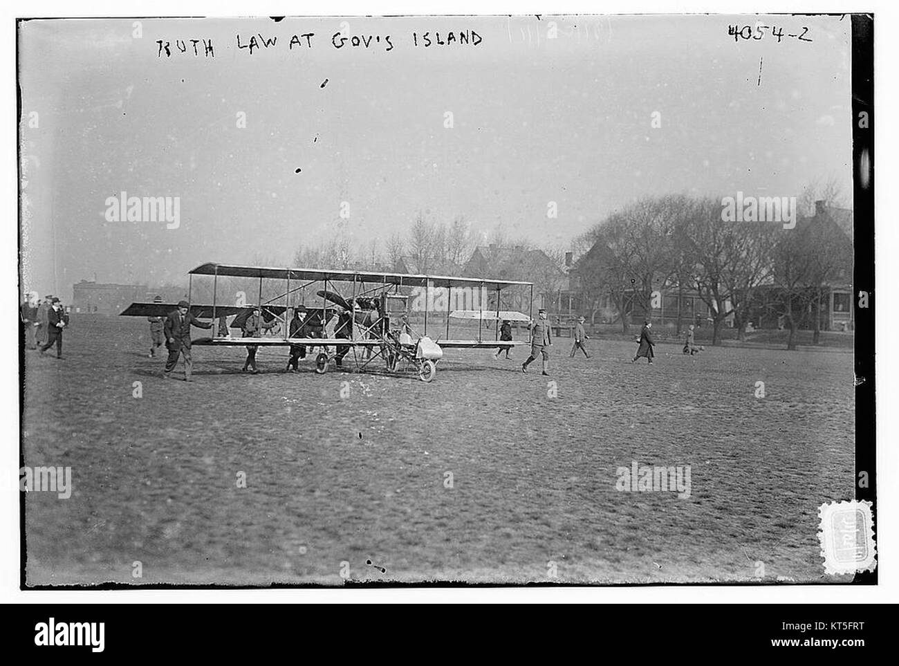 Ruth Law, a pioneering aviator, is pictured at Governor's Island. She ...