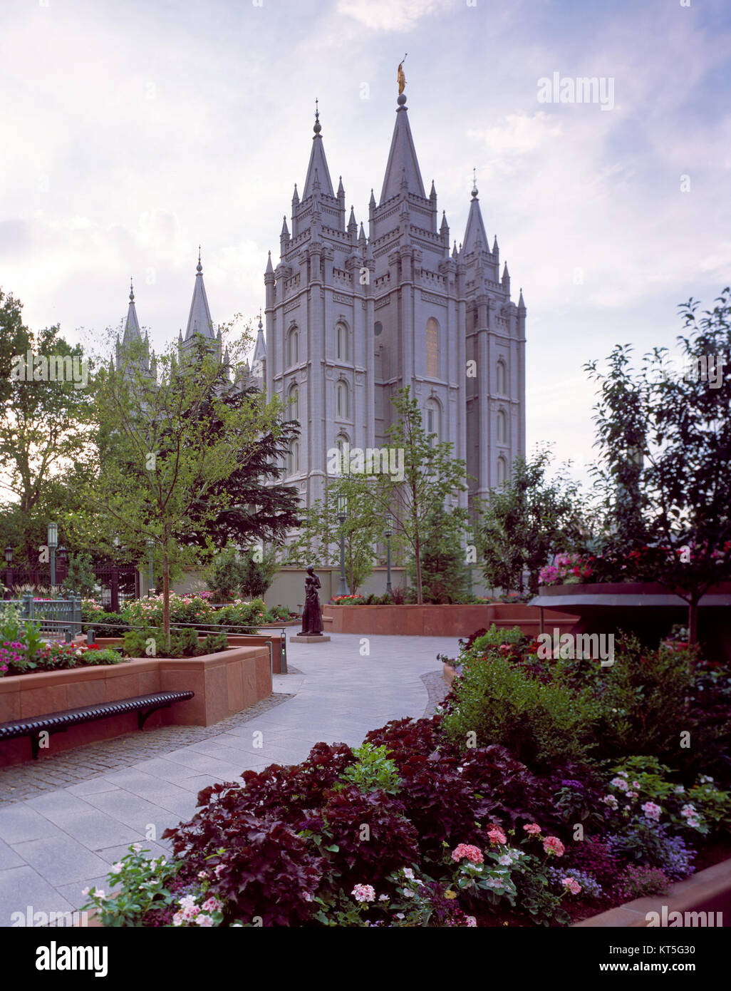 The Salt Lake Temple, located in Salt Lake City, Utah, is an iconic ...