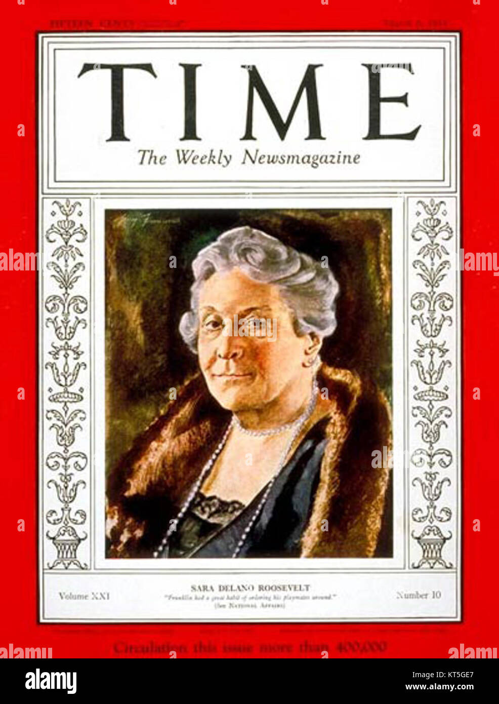 Sara delano roosevelt hi-res stock photography and images - Alamy