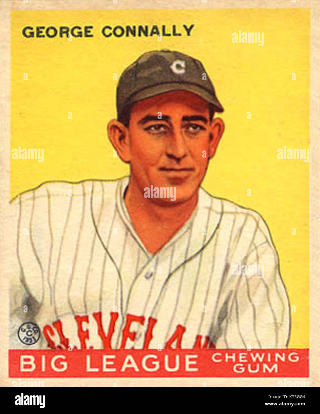 This vintage Goudey card features an image of Sarge Connally, a player ...
