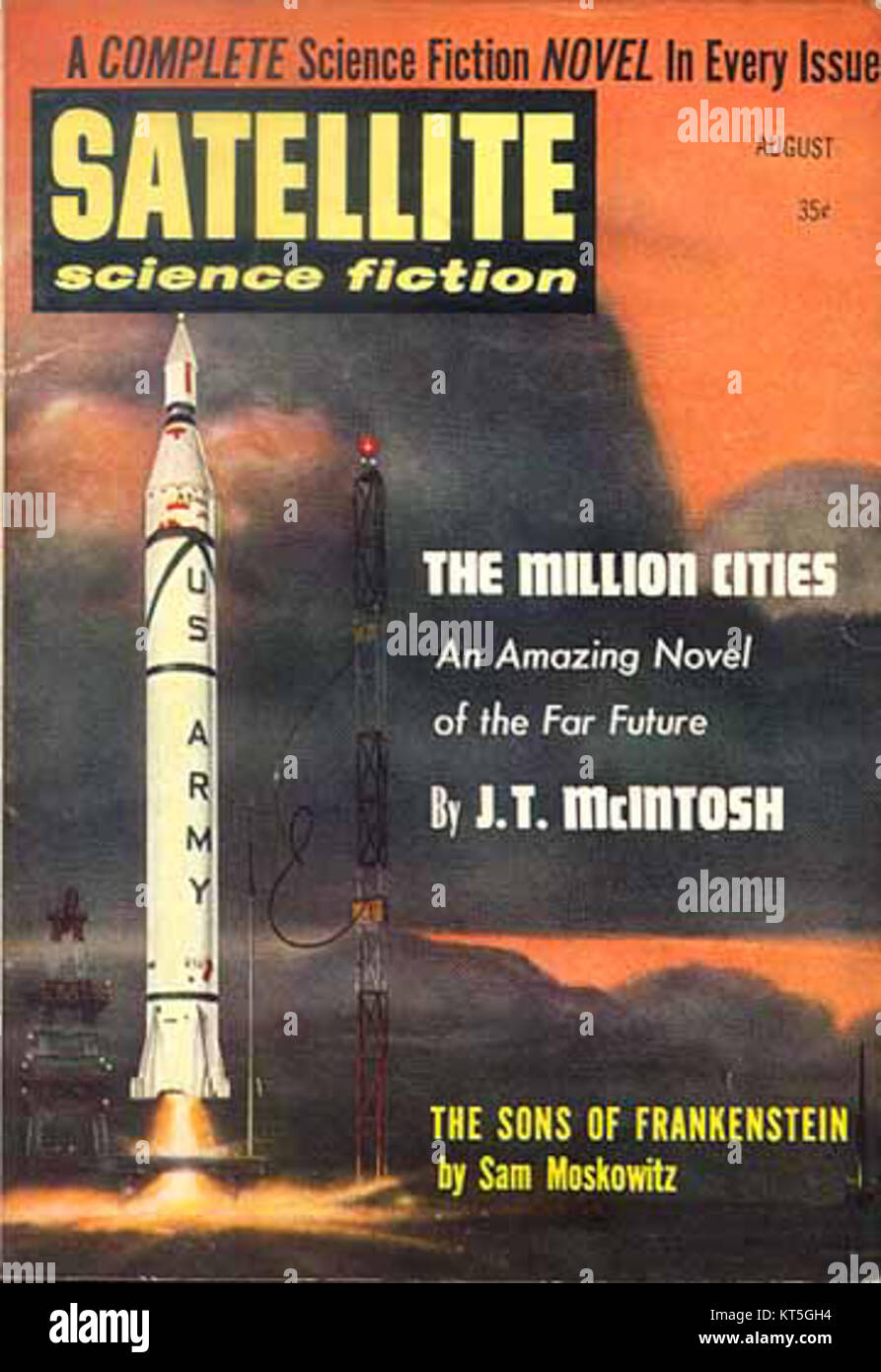 'Satellite Science Fiction 1958' is an early science fiction magazine ...