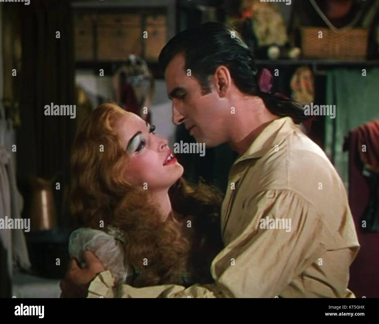 This image depicts the trailer for the 1952 film 'Scaramouche,' a ...