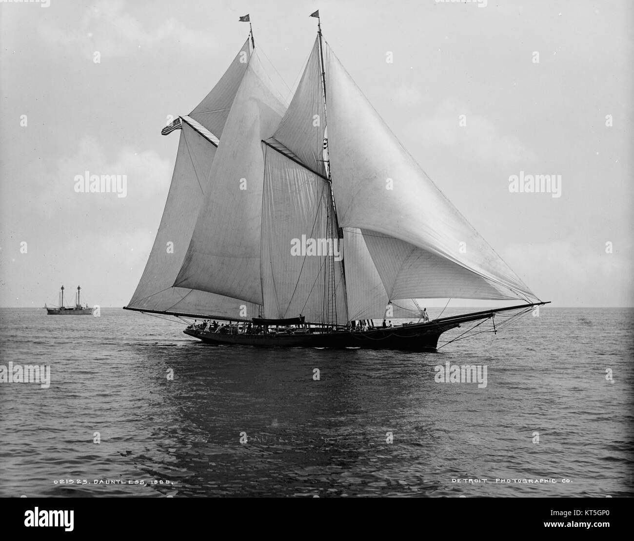 The Schooner Dauntless is a historical sailing vessel, typically used ...