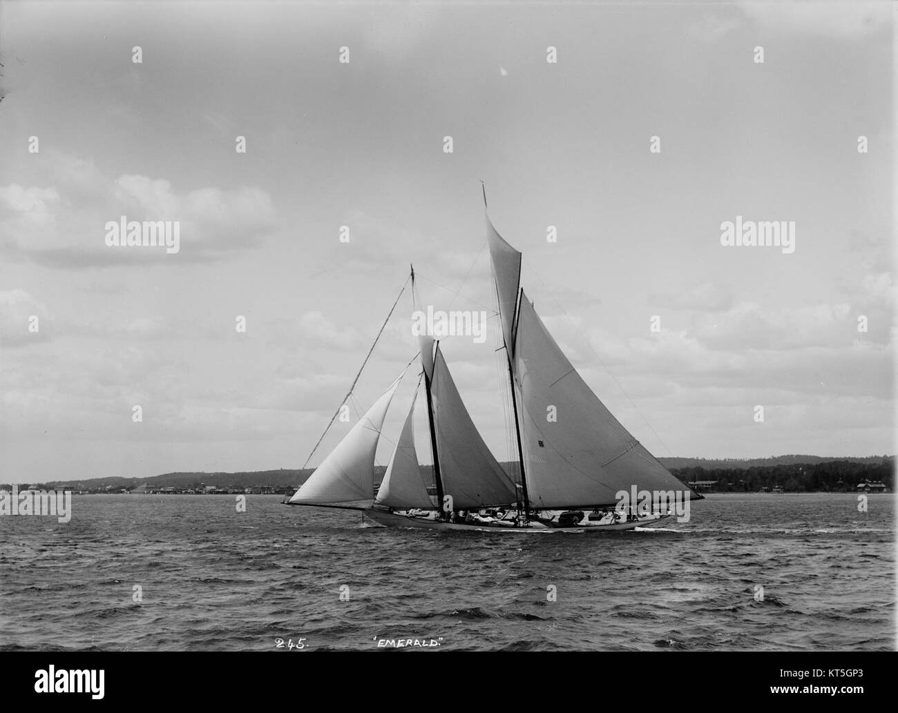 The schooner Emerald-6 is a historic sailing vessel, known for its role ...