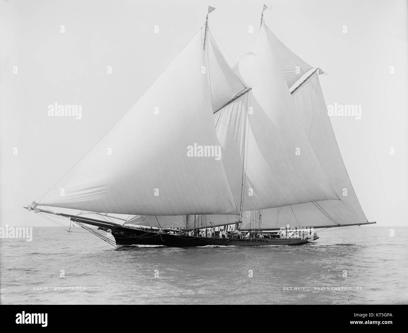 The Schooner Dauntless is a traditional wooden sailing vessel, notable ...