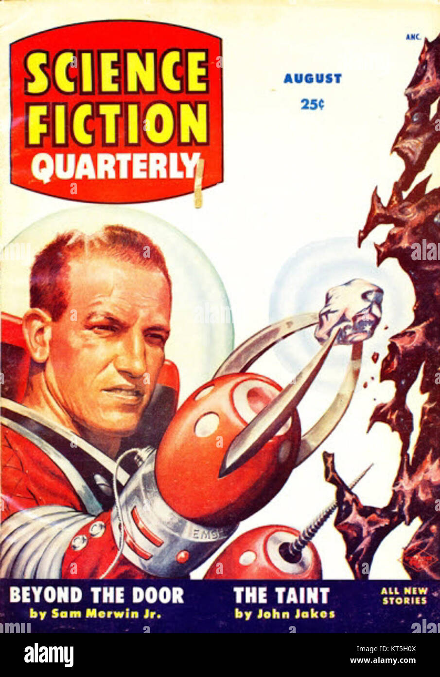 The August 1955 issue of Science Fiction Quarterly, featuring ...