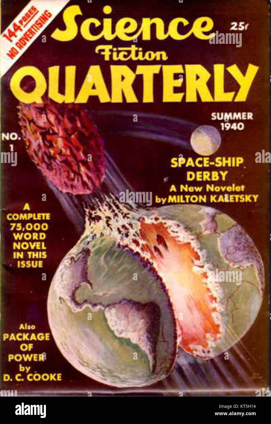 The Summer 1940 issue of Science Fiction Quarterly, a pulp magazine ...
