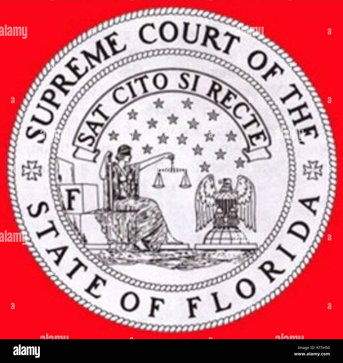 Official seal of the Supreme Court of Florida, representing the court's ...