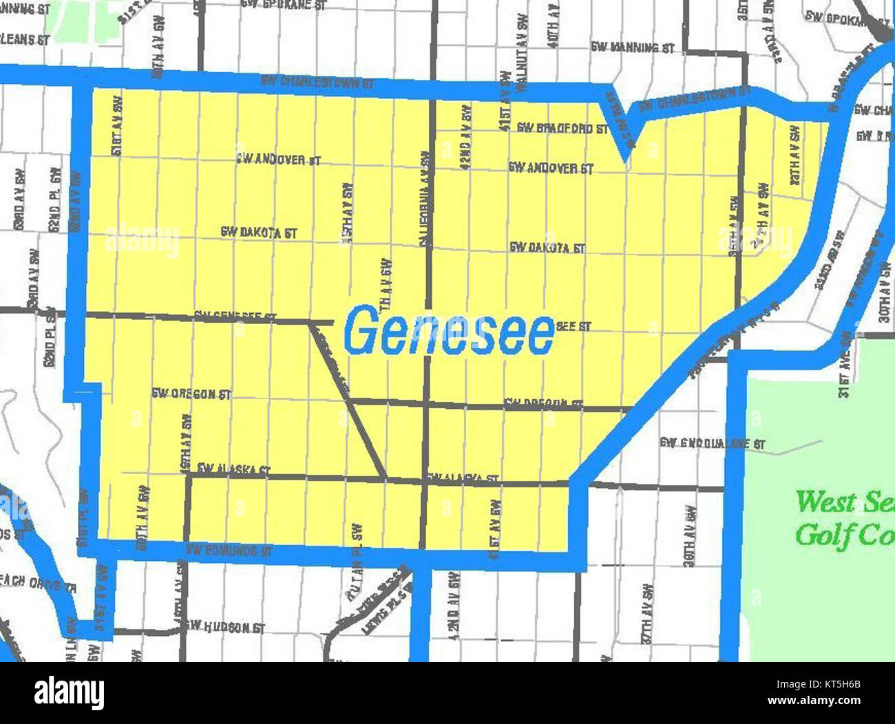 Map of genesee hi-res stock photography and images - Alamy