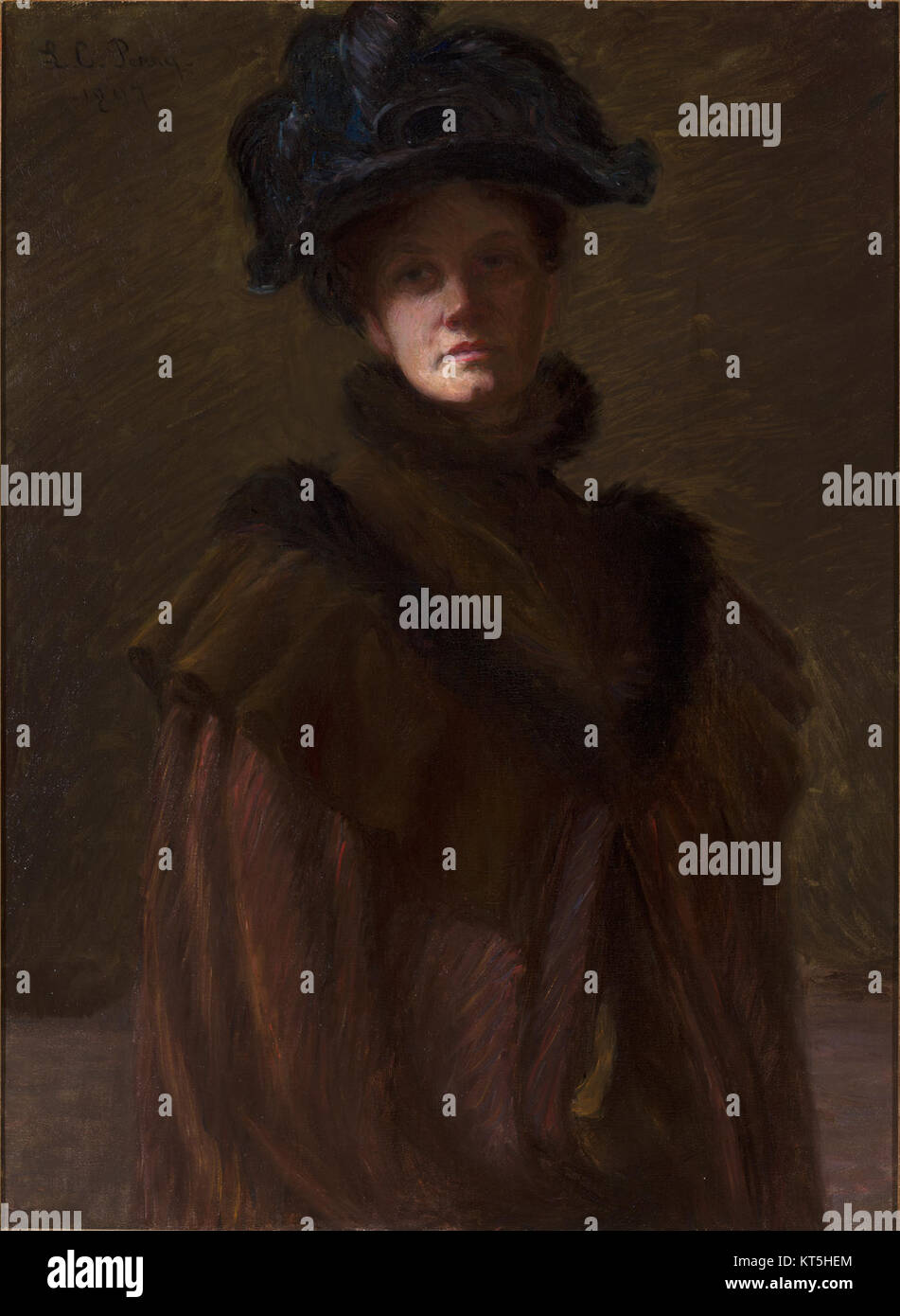 Self Portrait by Lilla Cabot Perry, 1897 Stock Photo - Alamy