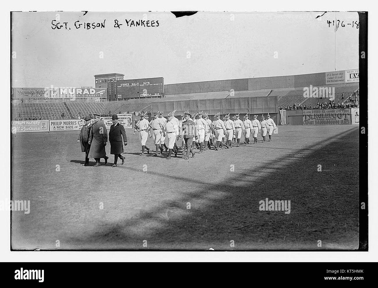 This historical image captures Sgt. Gibson drilling Yankees, likely ...