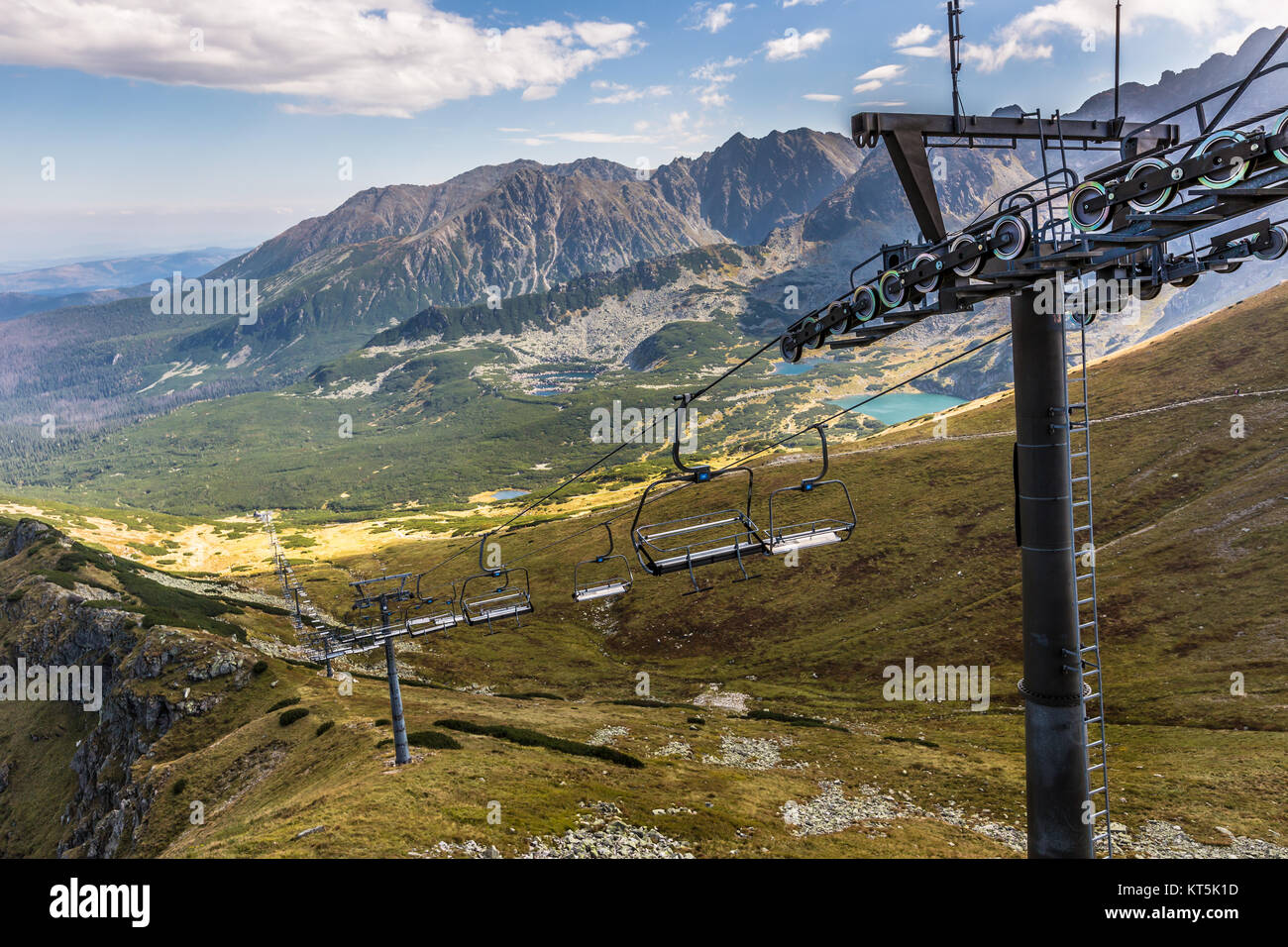 Cable car in Kasprowy Wierch peak in Tatra mountains, Poland Stock ...