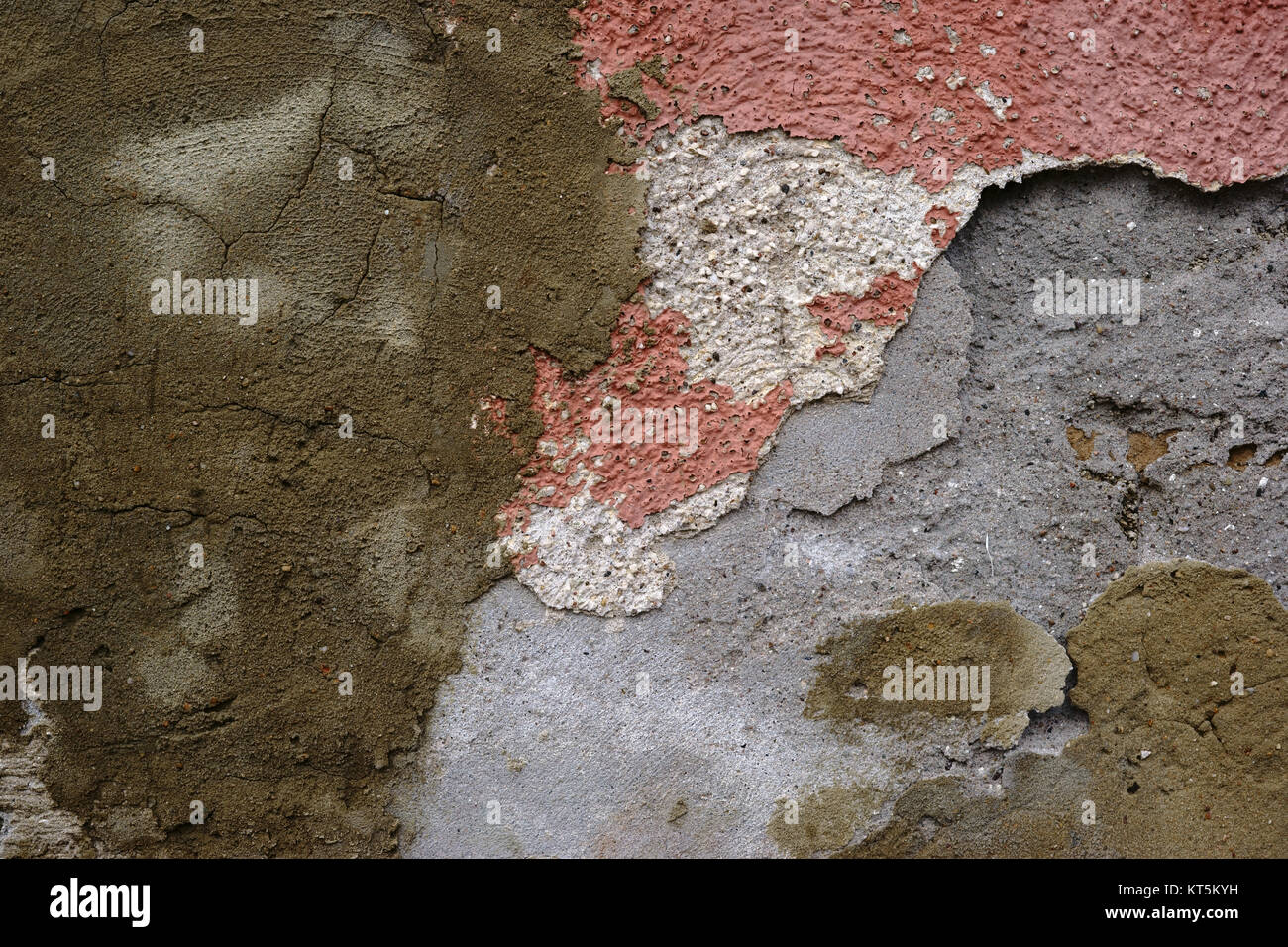 The close up of a wall with a chipped plaster layer Stock Photo - Alamy