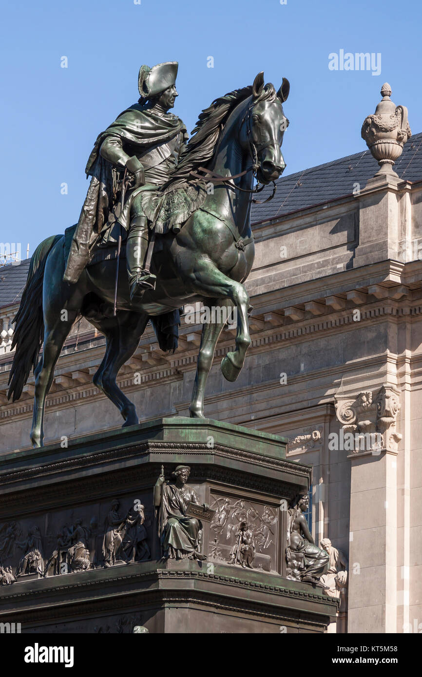 frederick the great as equestrian statue Stock Photo - Alamy