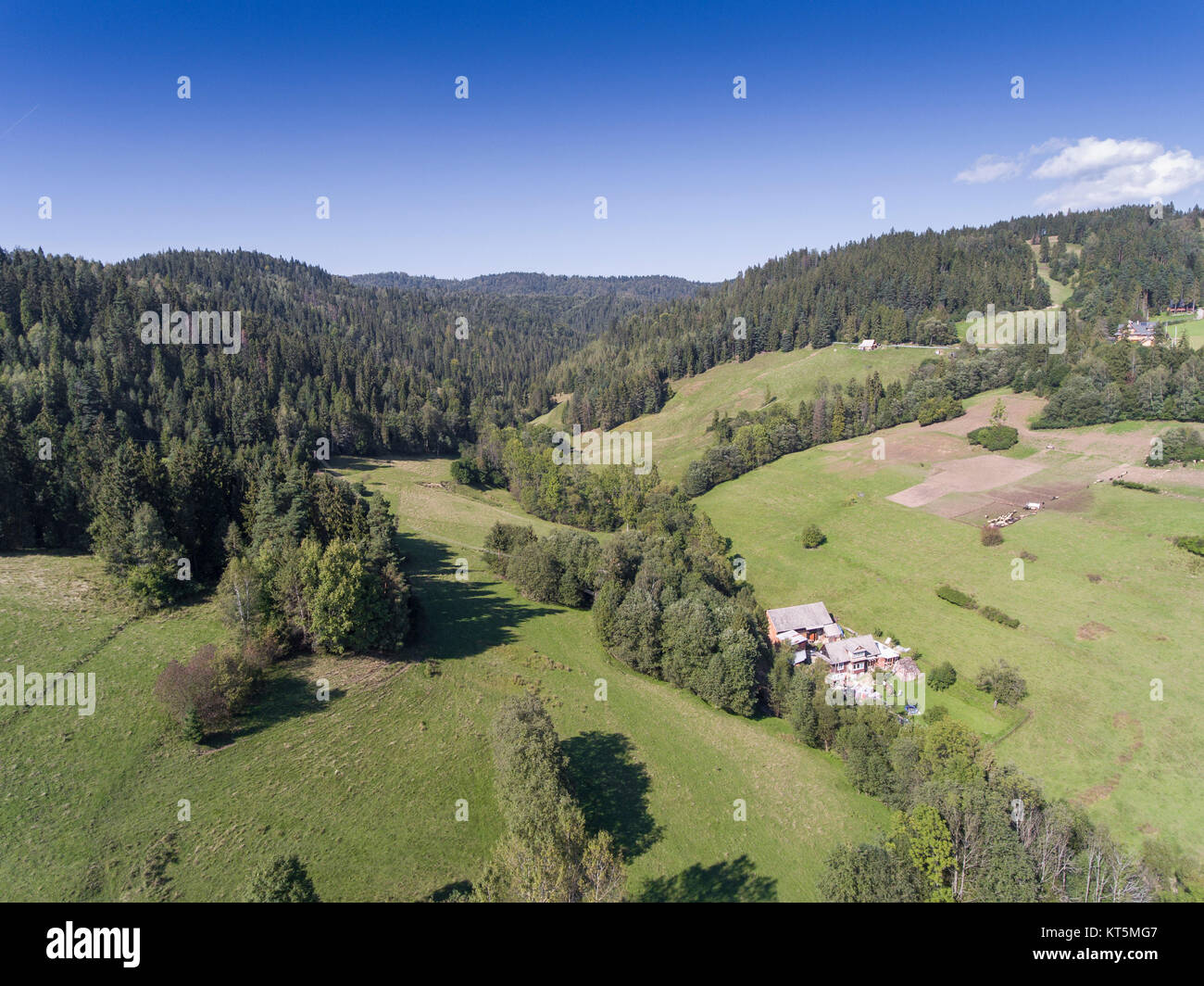 Mountain valley sunrise beskidy hi-res stock photography and images - Alamy