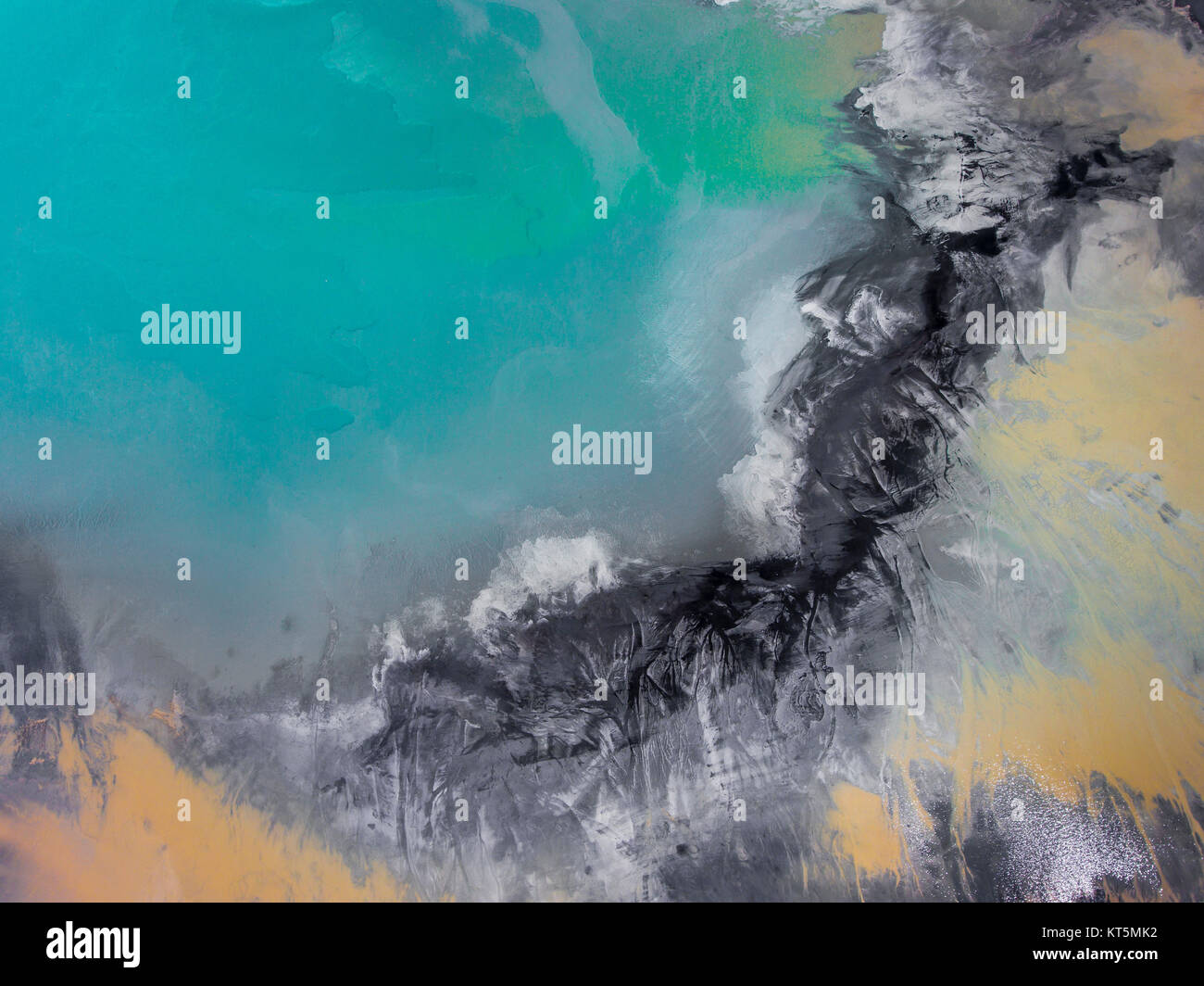 Degraded landscape in Poland. Destroyed land. View from above ...