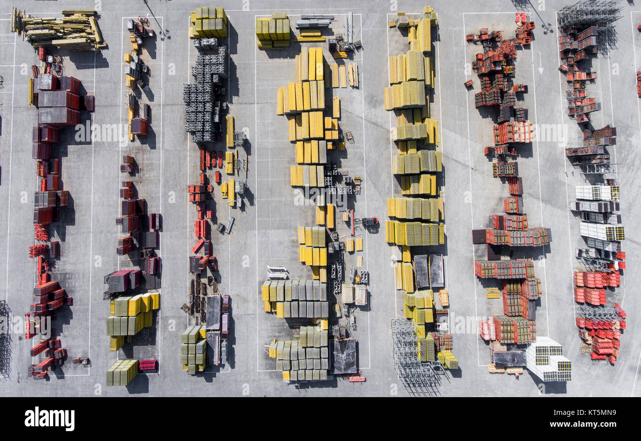 Storage distribution facility from above hi-res stock photography and ...