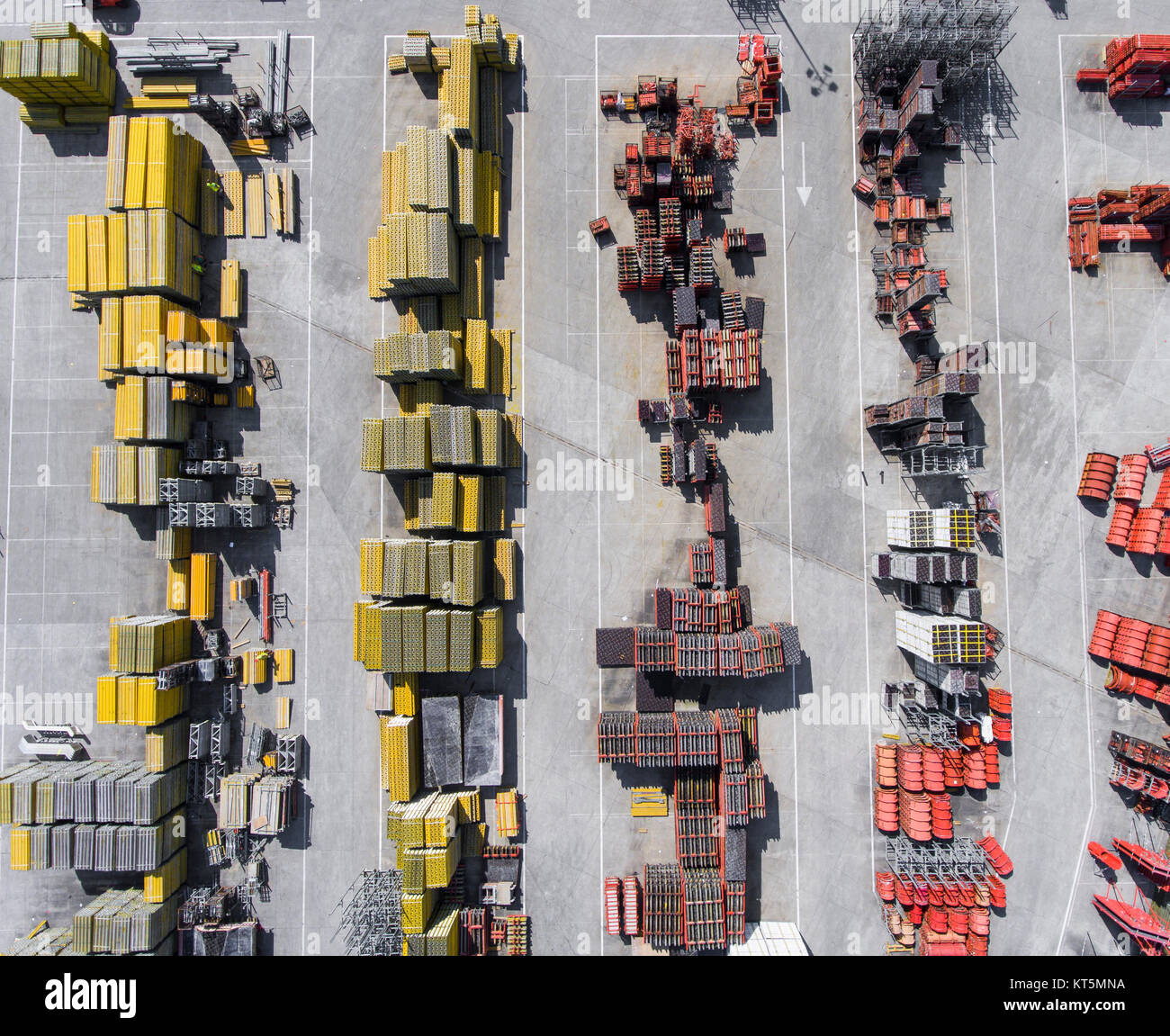 Industrial storage place, view from above Stock Photo - Alamy