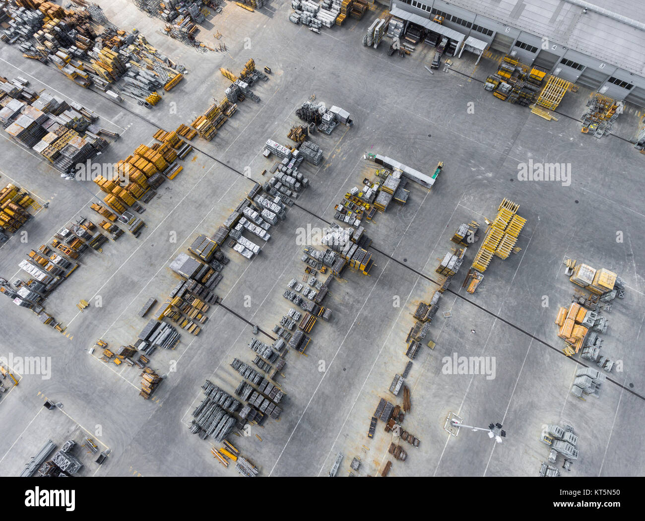 Industrial storage place, view from above Stock Photo - Alamy
