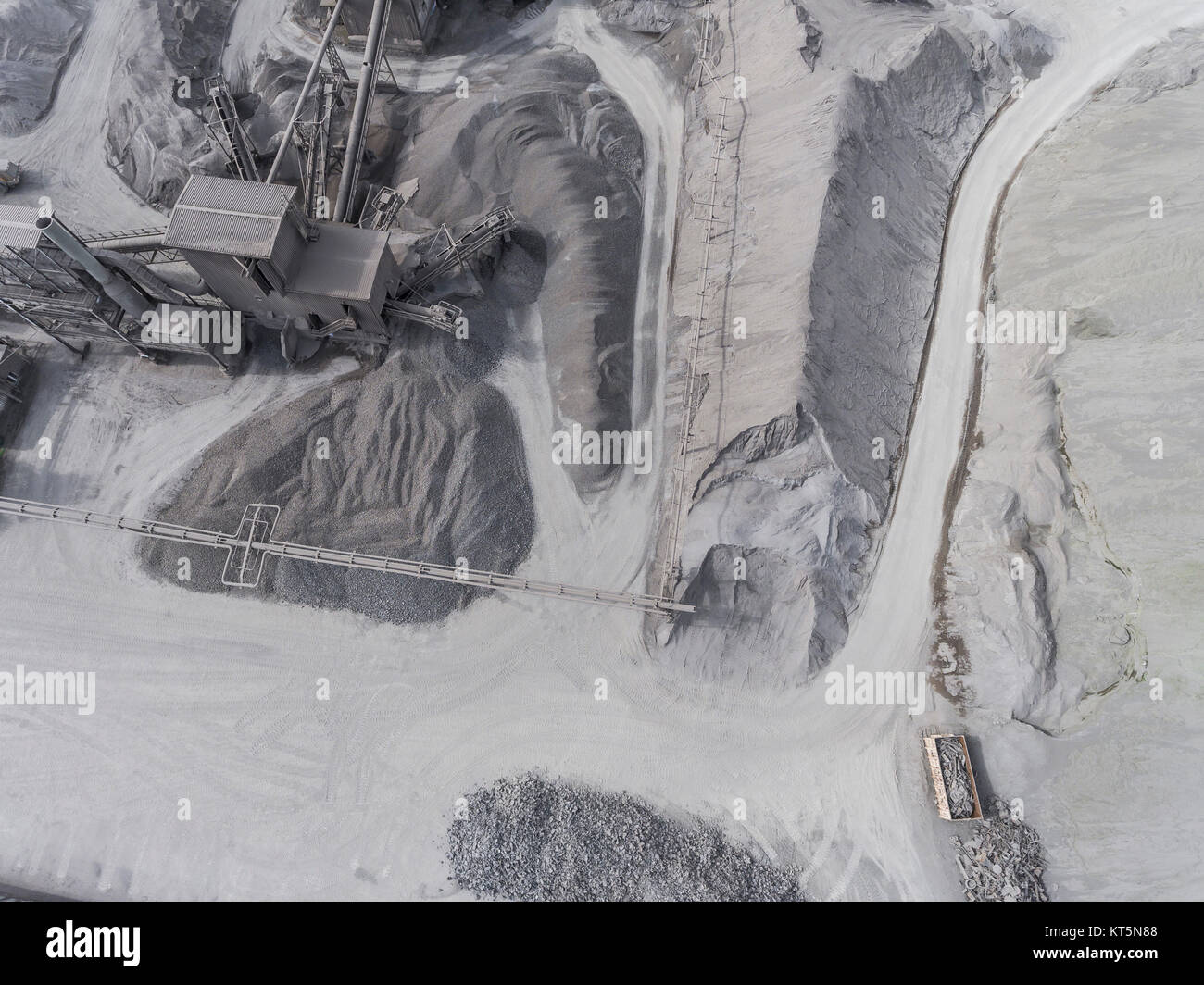 Aerial view of open pit sand quarries. View from above Stock Photo - Alamy
