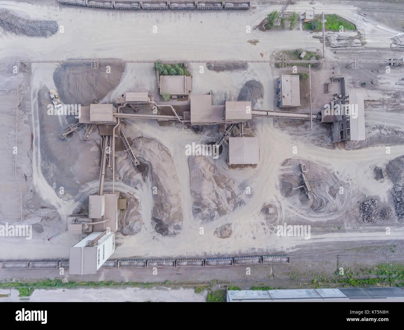 Aerial view of open pit sand quarries. View from above Stock Photo - Alamy