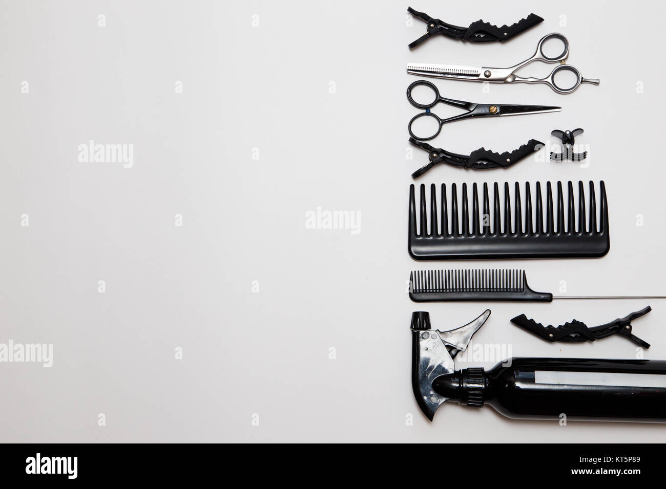 Professional hairdresser tools, isolated on white Stock Photo - Alamy