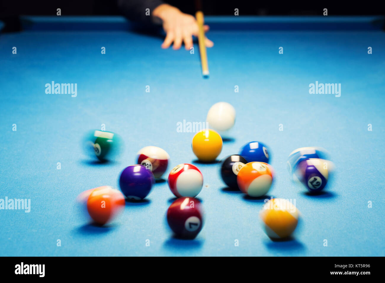 Pool ball motion blur hi-res stock photography and images - Alamy