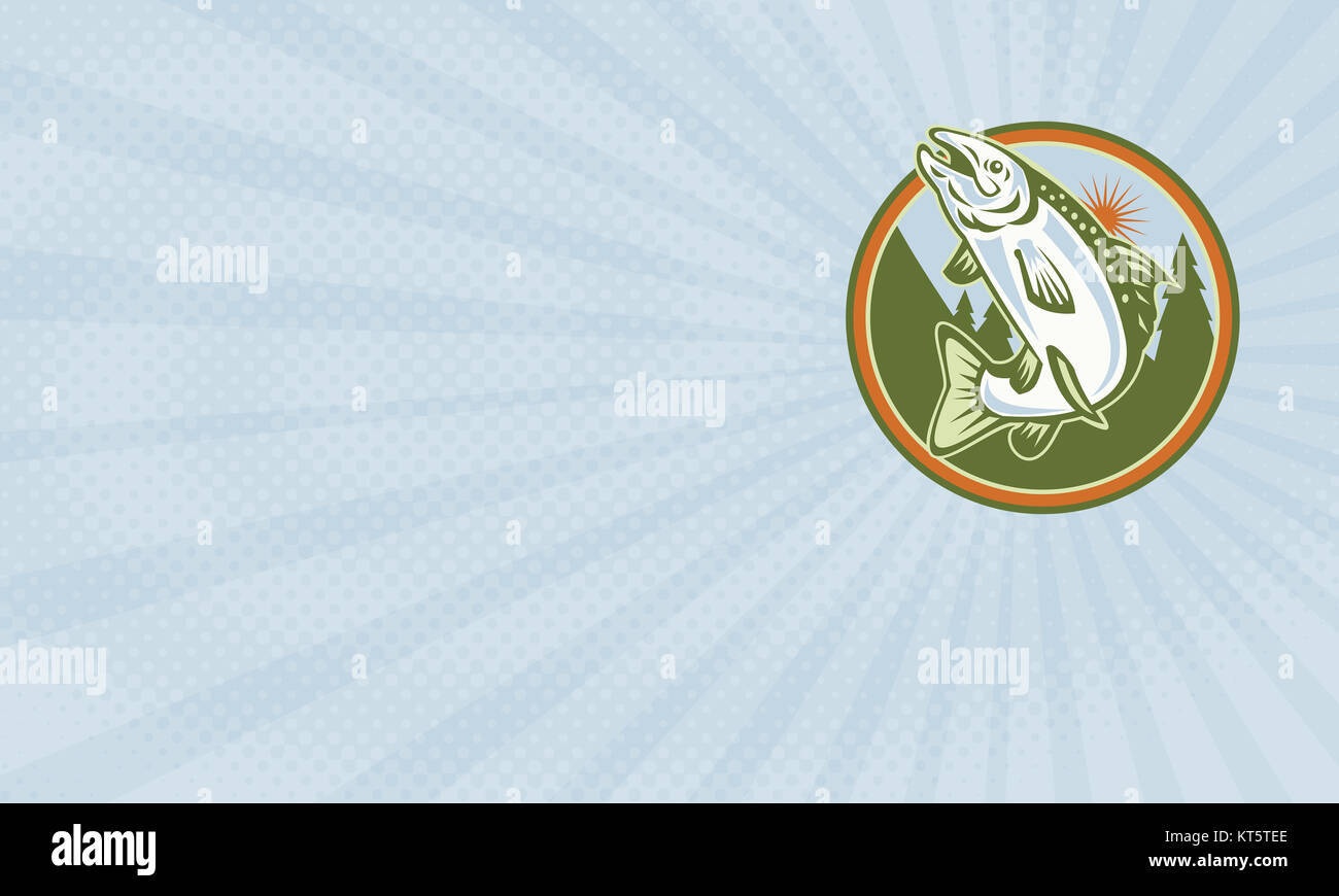 Jumping trout farms business card hi-res stock photography and images ...